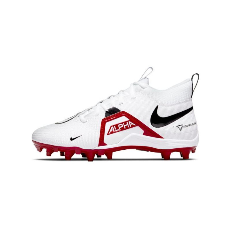 Chaussures football américain NIKE Alpha Menace Varsity 3 Blanc Rouge
