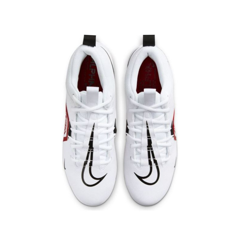 Chaussures football américain NIKE Alpha Menace Varsity 3 Blanc Rouge