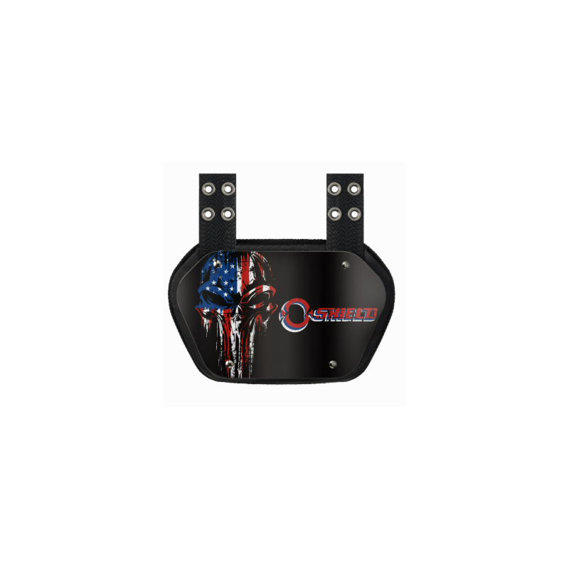 Seal Power American football back plate from the new brand O SHIELD Sports.
